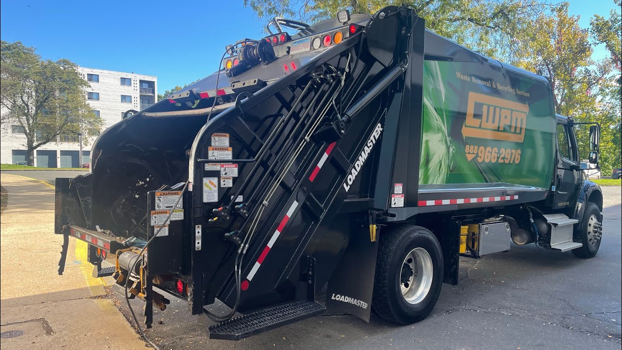 CWPM LLC. RE15 ~ Freightliner M2106 Loadmaster Legacy Rear Loader - YouTube