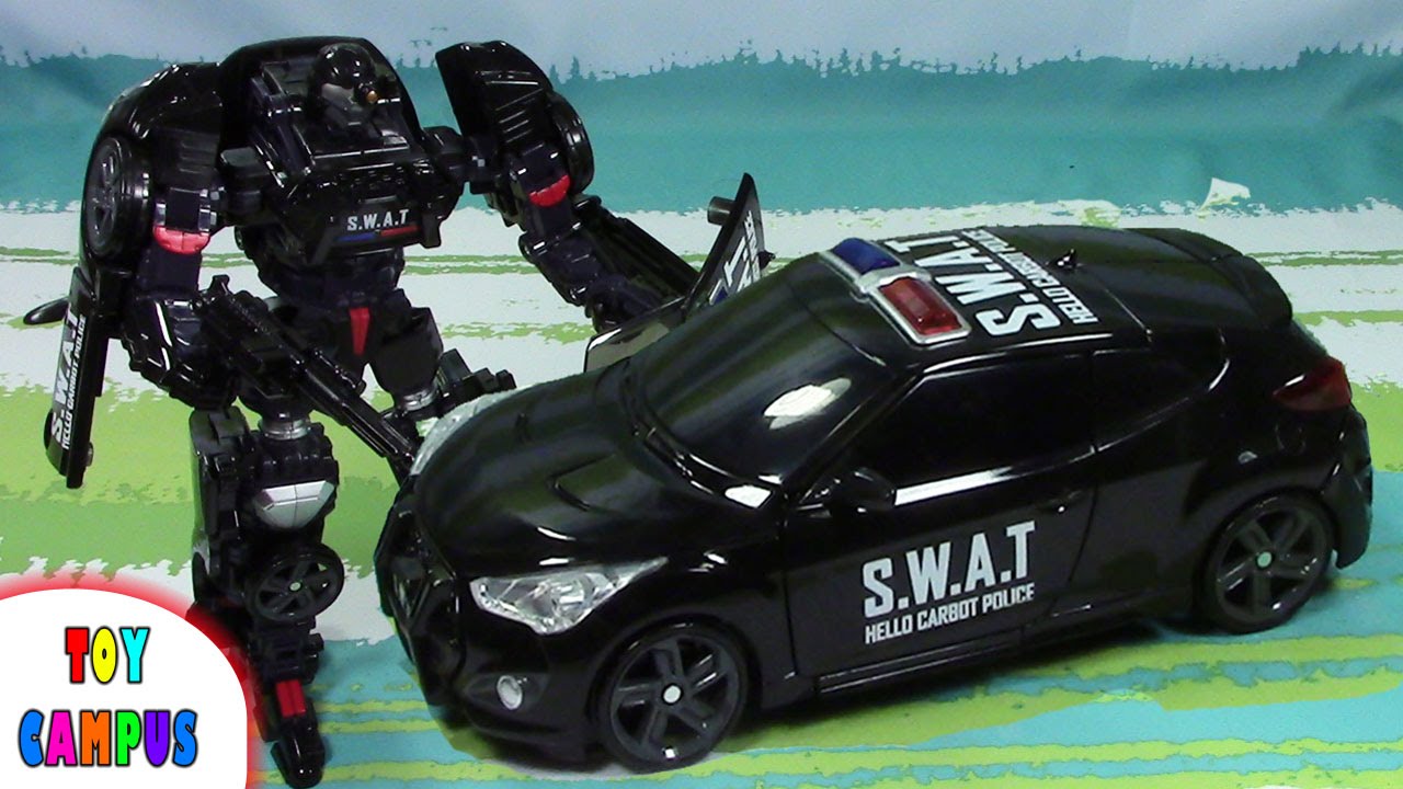 Hello Carbot S.W.A.T Veloster Sky Car To Robot | 헬로카봇 벨로스터 스카이 SWAT ...