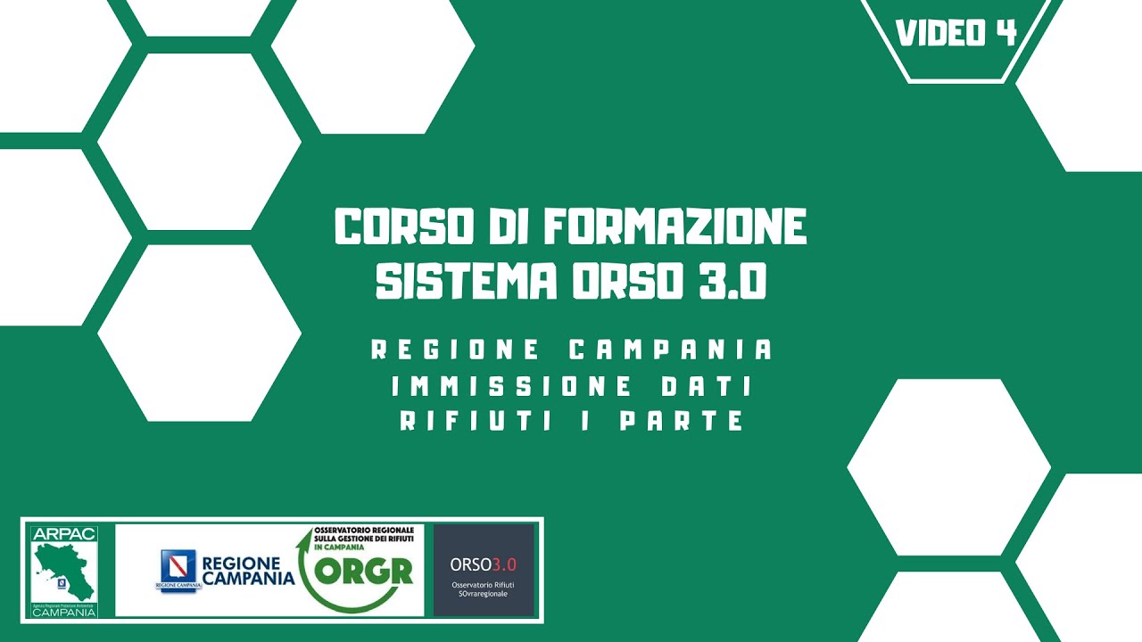 Sistema ORSO 3.0 - Inserimento rifiuti - Parte I - YouTube