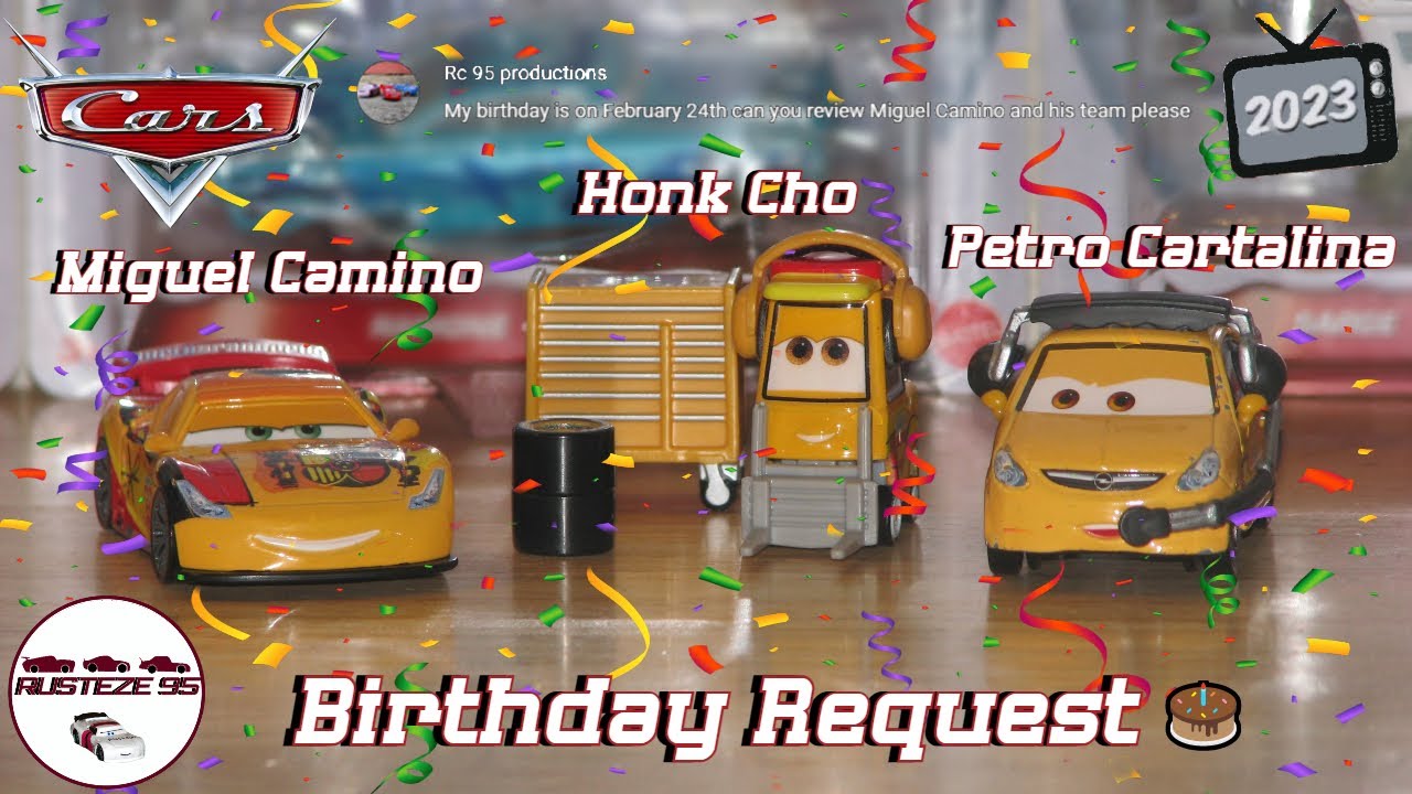 Pixar Cars 2 WGP Team Miguel Camino - Review (Birthday Request) - YouTube
