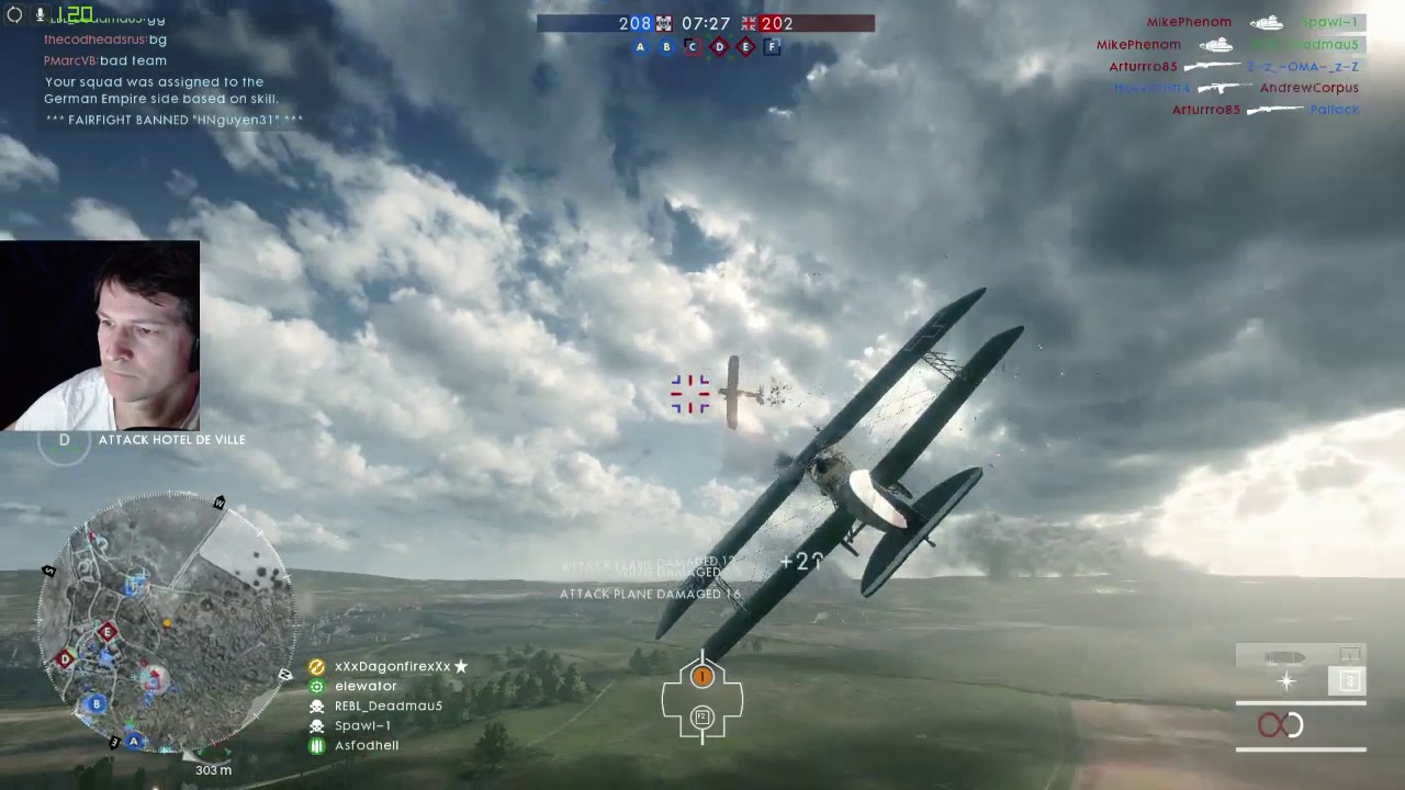 Battlefield 1 - 80-0 attack plane - Conquest - YouTube