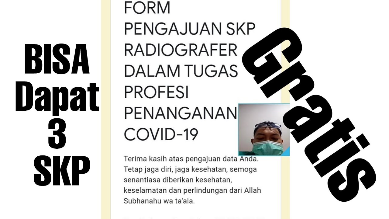Isi Form pengajuan SKP radiografer dalam tugas profesi penanganan covid ...