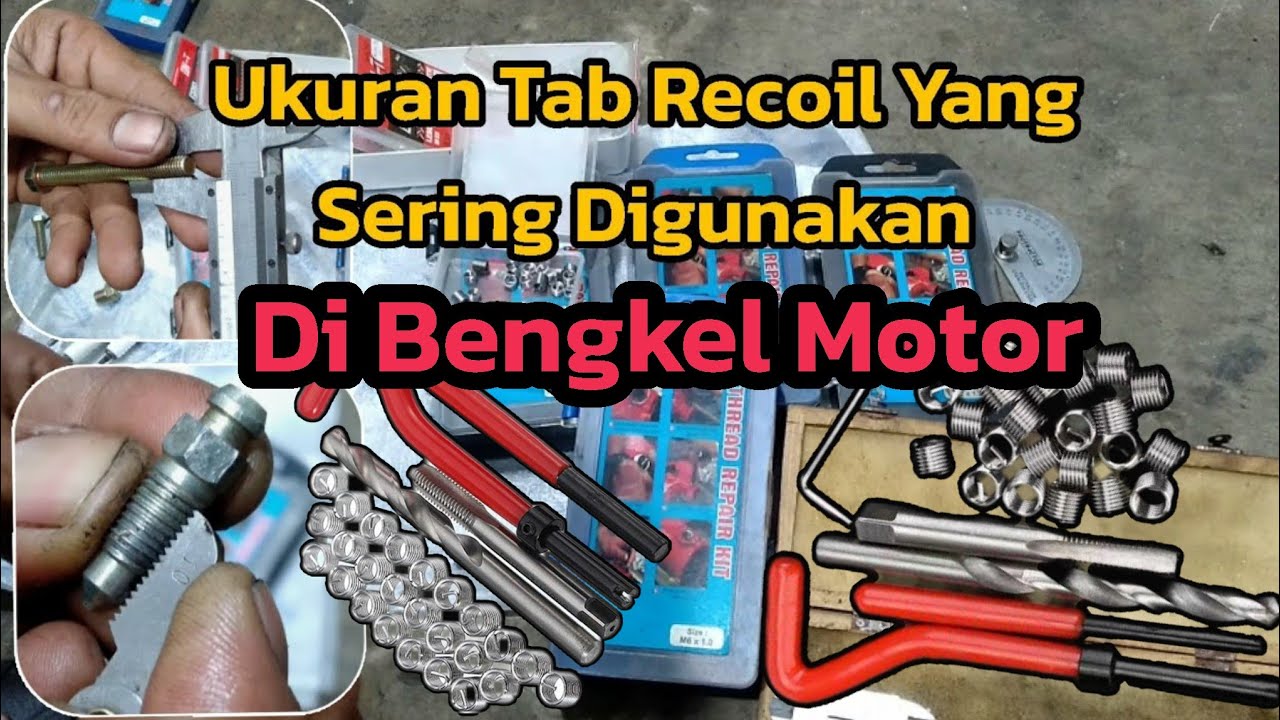 Ukuran TAB Recoil yang sering digunakan pada sepeda motor - YouTube