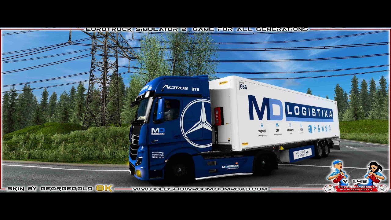 Combo Mercedes Actros 5 MD Logistika - YouTube