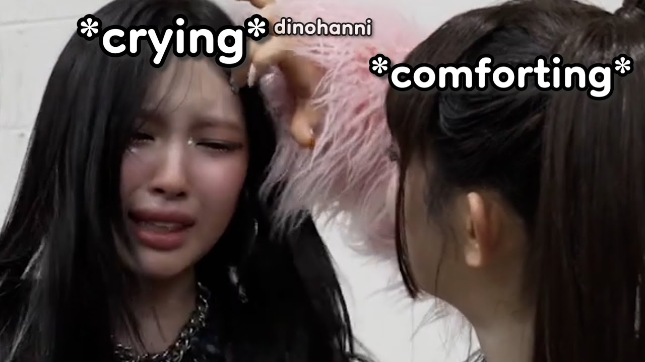 hyein crying after this happened... (how new jeans comforted her) - YouTube