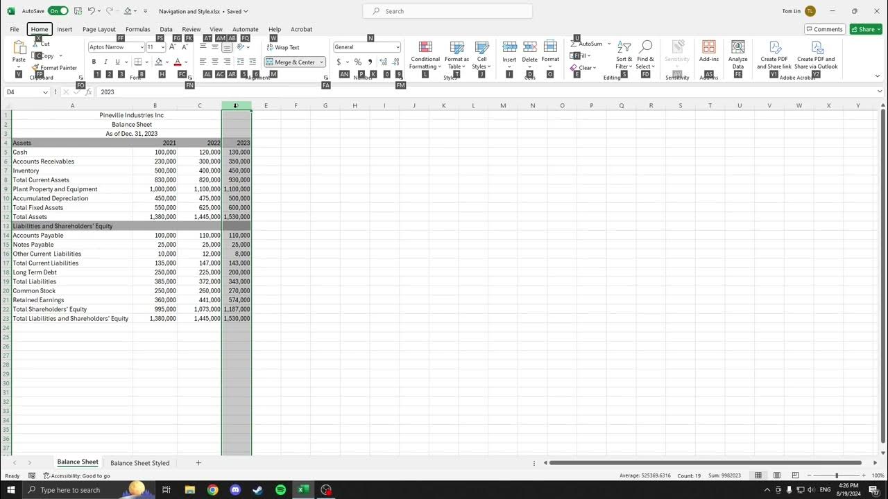 Style in Excel | Excel Maven 2.0 | FREE Excel Course | Pineville ...