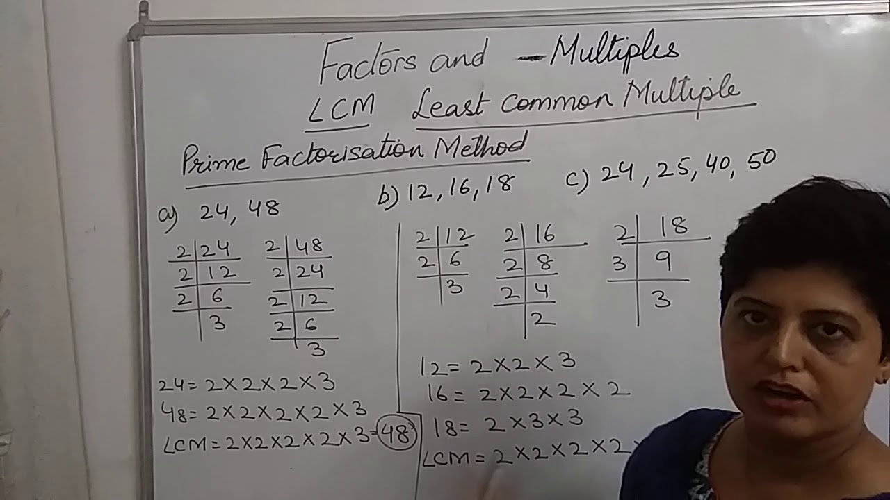 Online lecture Mathematics Class V, Chapter 5: Factors and Multiples - part 10 - YouTube