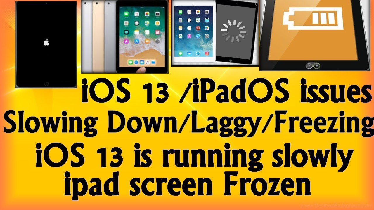 how to fix iOS 13 /iPadOS issues: running slowly/Laggy/Freezing - YouTube