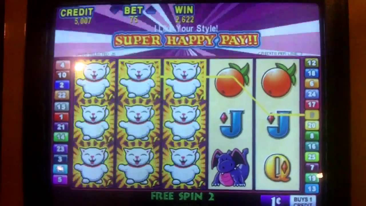 Super Happy Fortune Cat Slot Bonus - IGT - YouTube