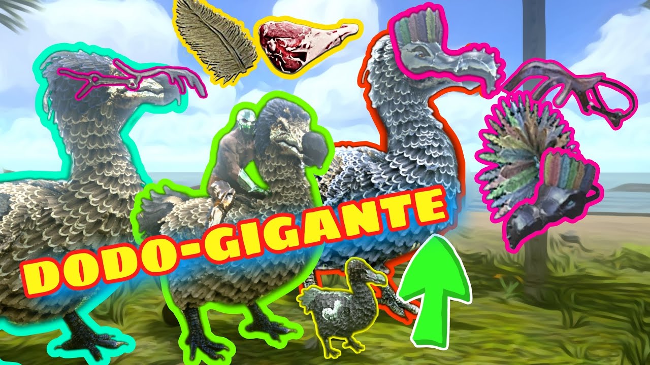 dodo-gigante ataque especial crafteos habilidades ¿carne prime? ark ...