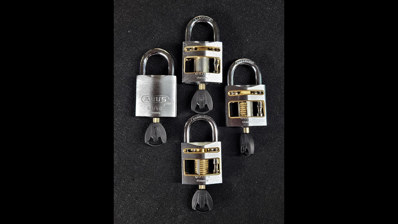 Abus 88 plus acrylic core and working cutouts for picking, training ...