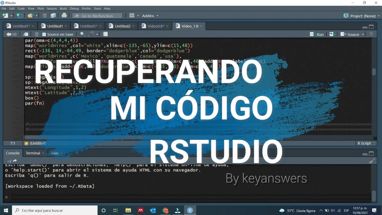 🔄💻 ¿Cómo Recuperar Mi Código en RStudio? | Tips de Recuperación de ...