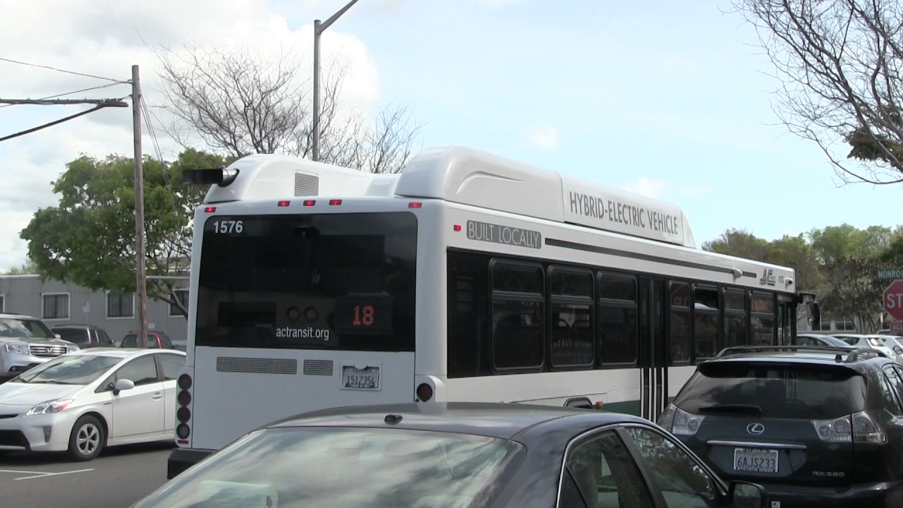 AC Transit - Gillig Advantage Hybrid Route 18 #1576 - YouTube
