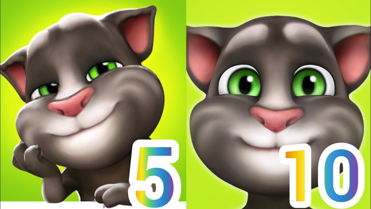 My Talking Tom 5 Vs My Talking Tom 10 android gameplay ( very funny)# ...