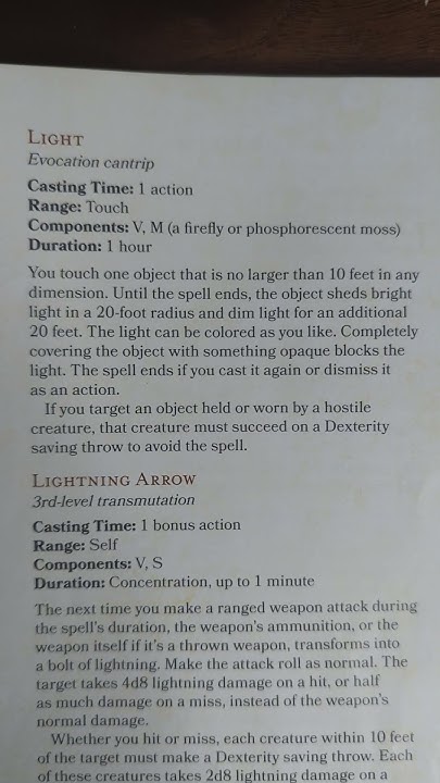 Light - DnD 5e - YouTube