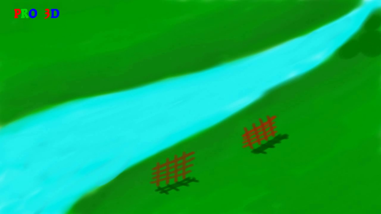2d beautiful river footage animation + vfx video - YouTube