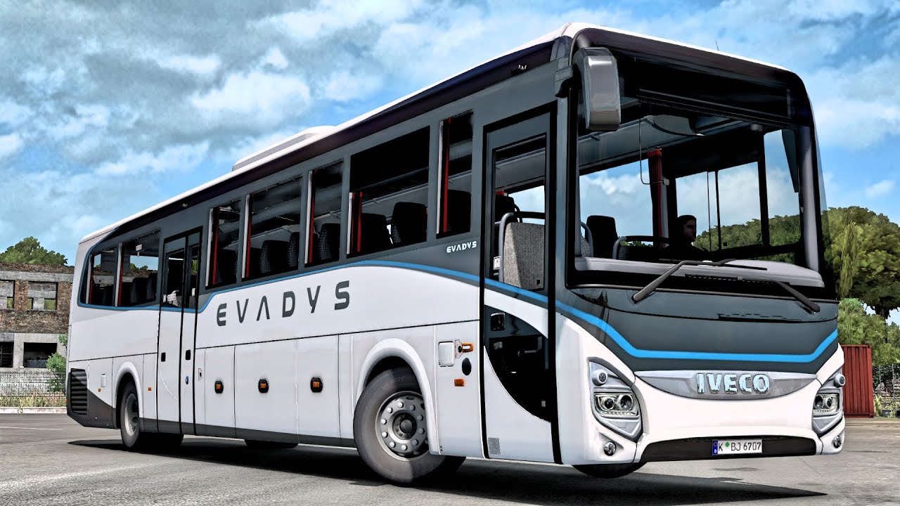 ETS2 (1.38) Mods Bus: Iveco Evadys Line 13m Gameplay - YouTube