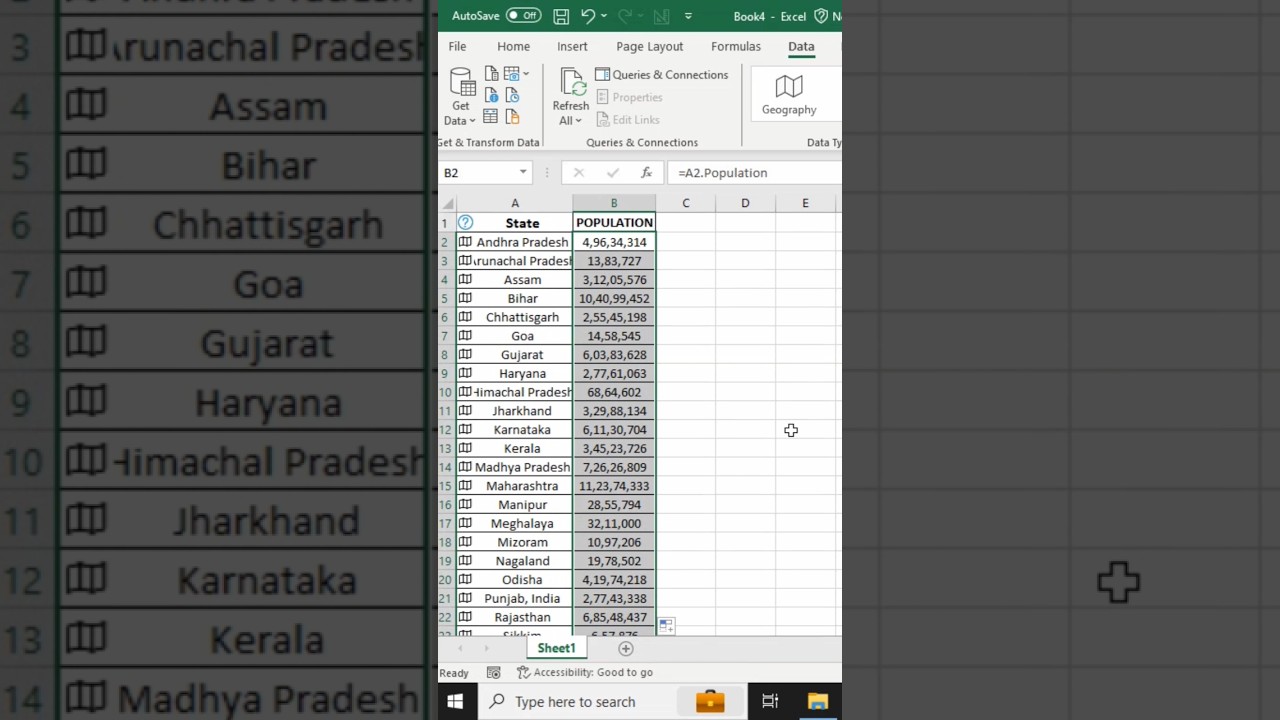 How To Find Population In Excel excelreel datepick excelshorts How To Find Population In Excel excelreel datepick excelshorts