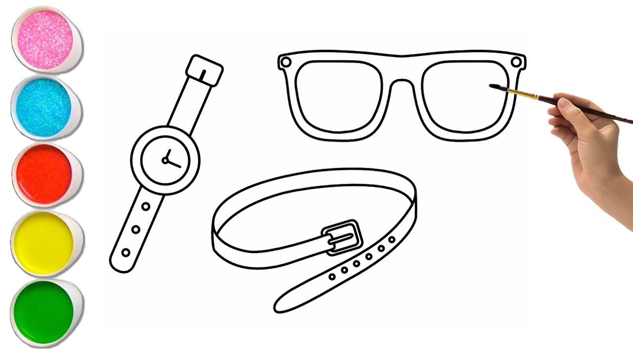 How To Draw Glasses Step By Step 👓 Glasses Drawing Easy - YouTube
