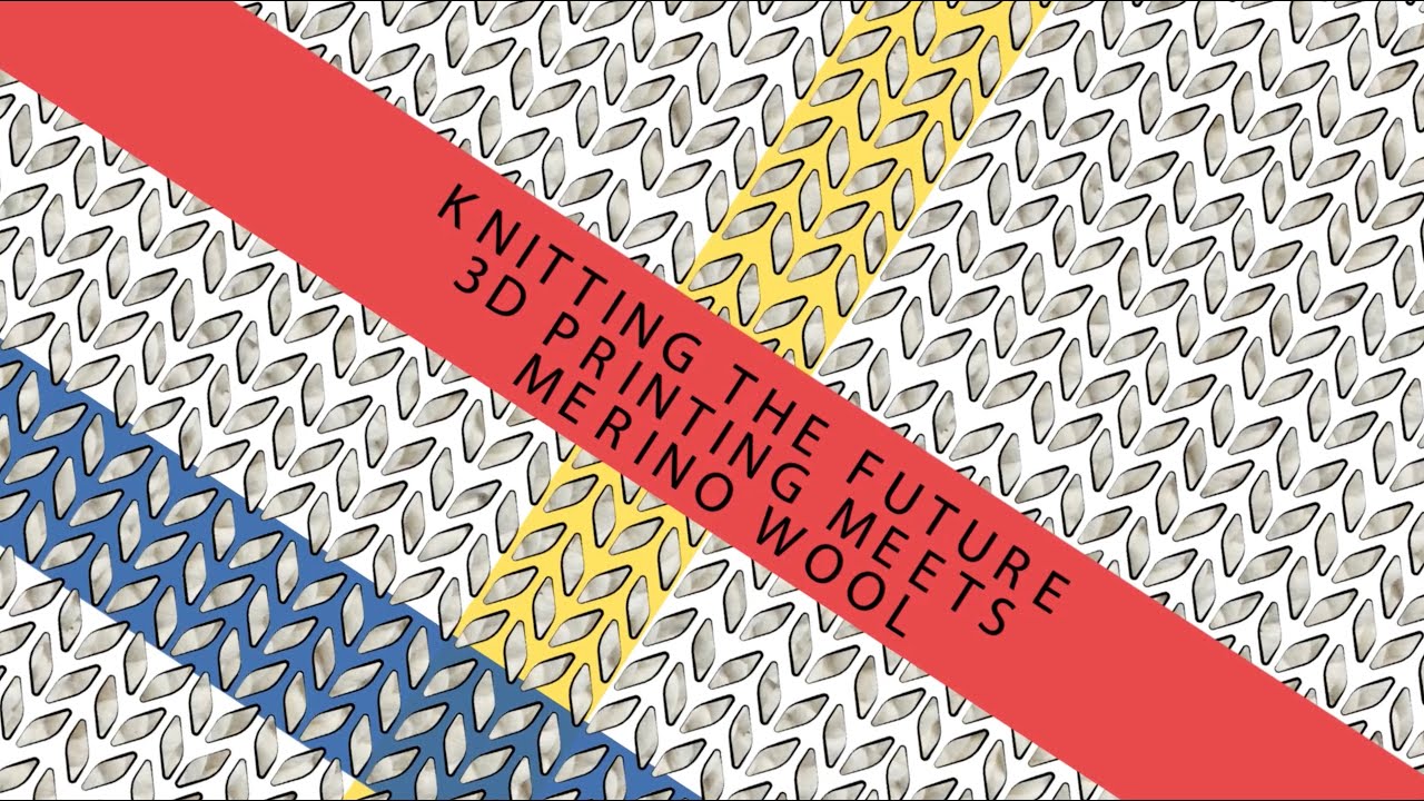 3D Printing technology on Merino wool fabric - YouTube