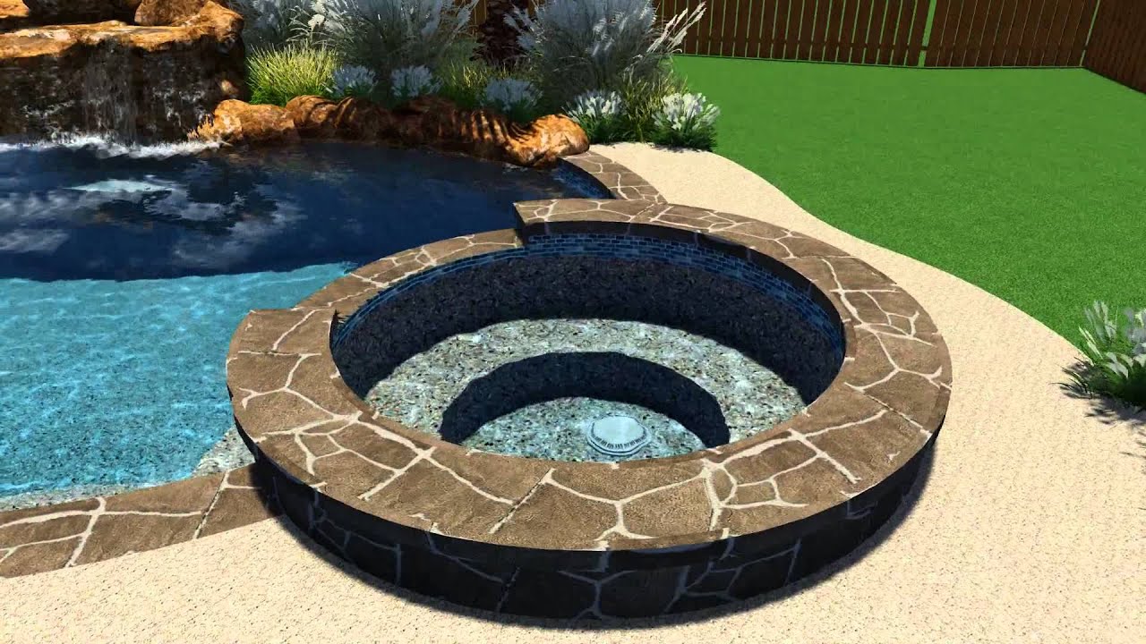 Conover Pool Design by Backyard Amenities - YouTube