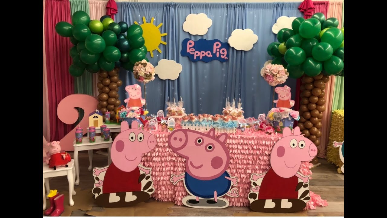Peppa pig birthday ideas - YouTube
