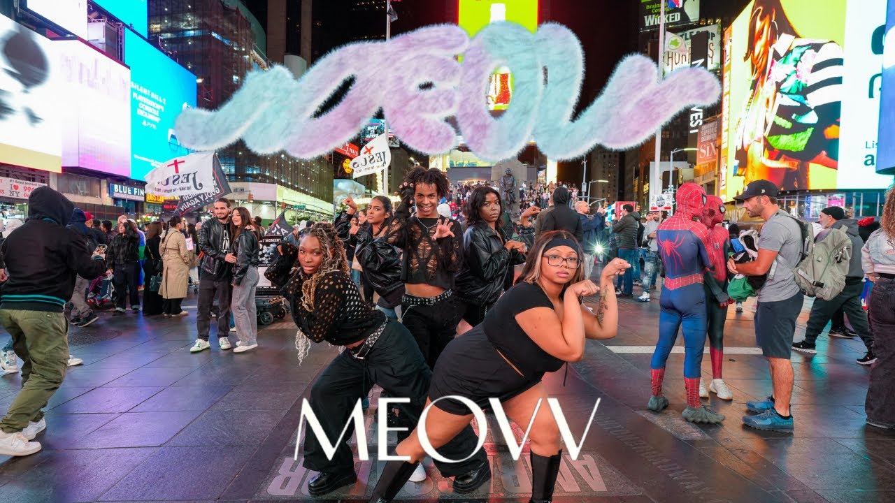 [KPOP IN PUBLIC TIMES SQUARE] MEOVV (미야오) - 'MEOW' Dance Cover By Area1 ...