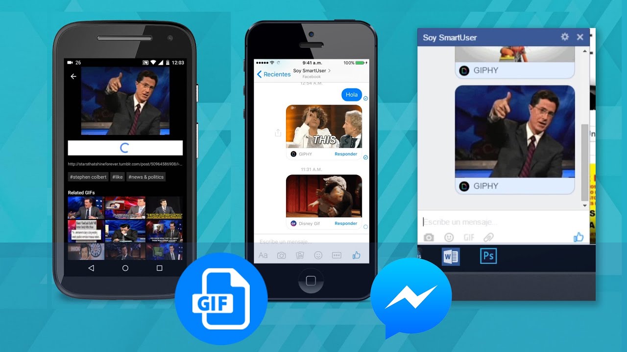 Responder con GIFs en Messenger de Facebook - YouTube