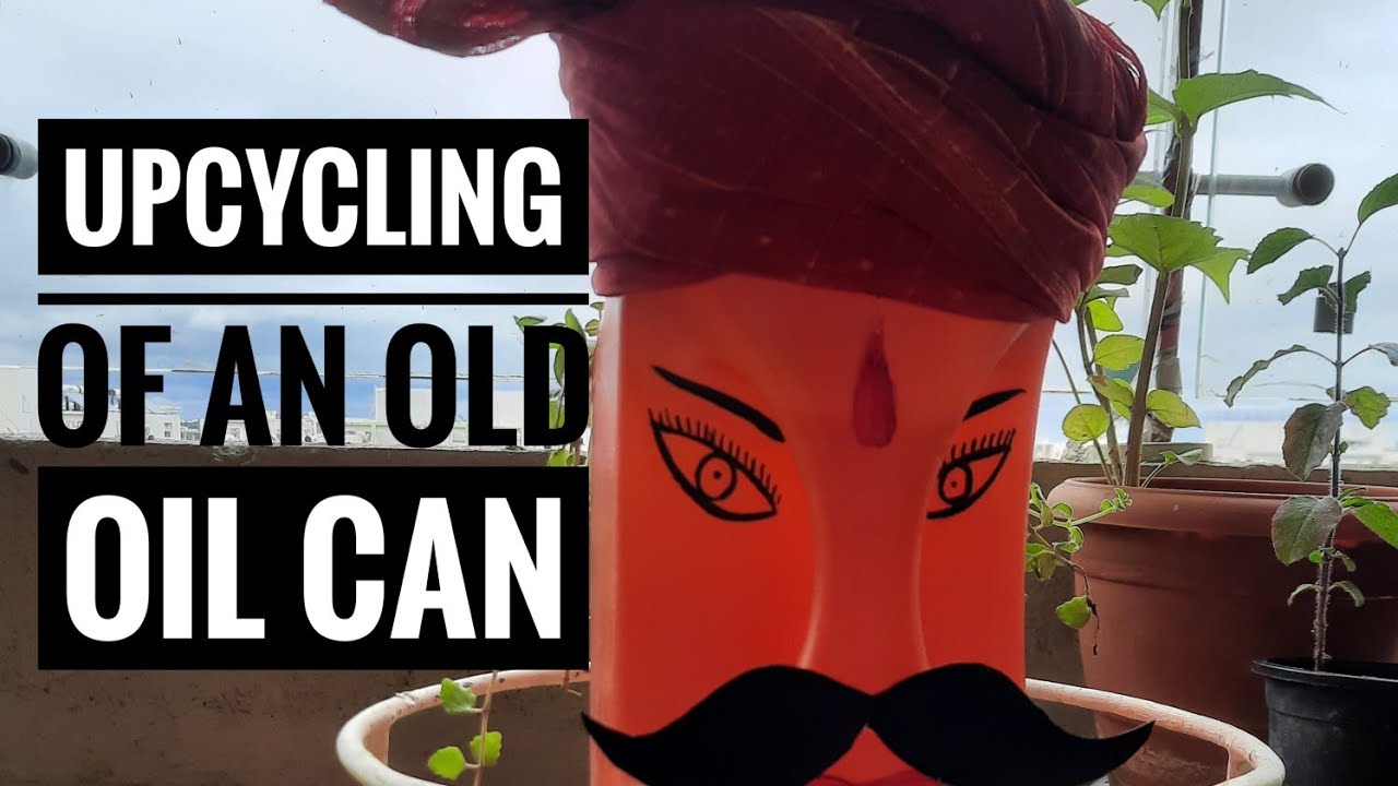 Upcycling of an Old Oil Can (Oil Can DIY) #krafted_beauties ...