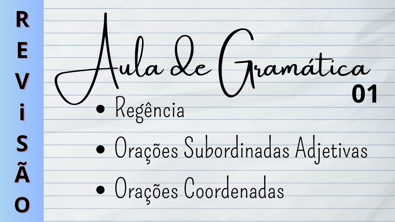 REVISÃO DE GRAMÁTICA TREINE SEU PORTUGUÊS - YouTube