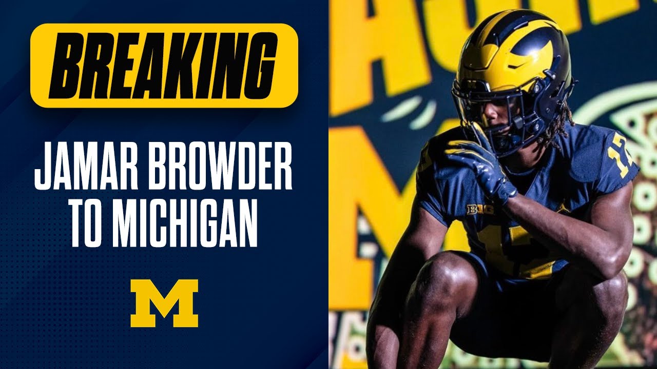 Michigan football FLIPS NC State WR commit Jamar Browder I #GoBlue ...