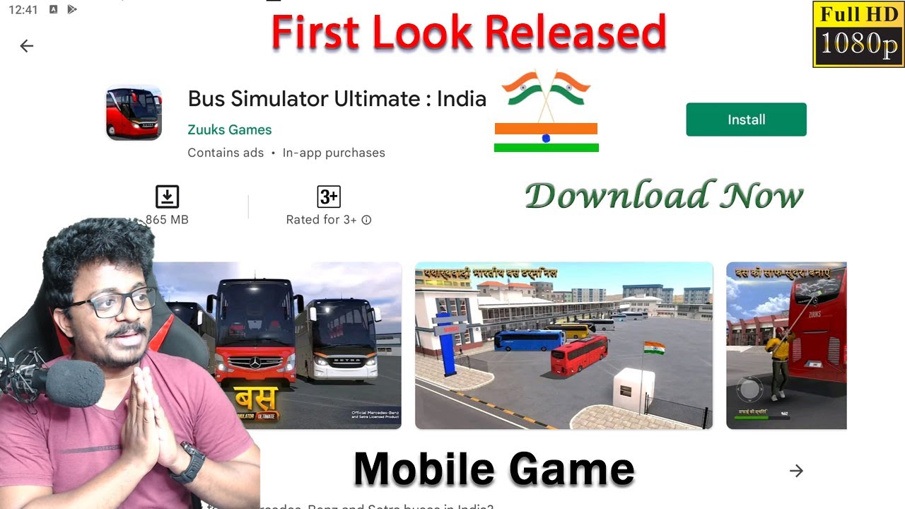 FirstLook Released India Bus Game | Bus Simulator Ultimate India ...