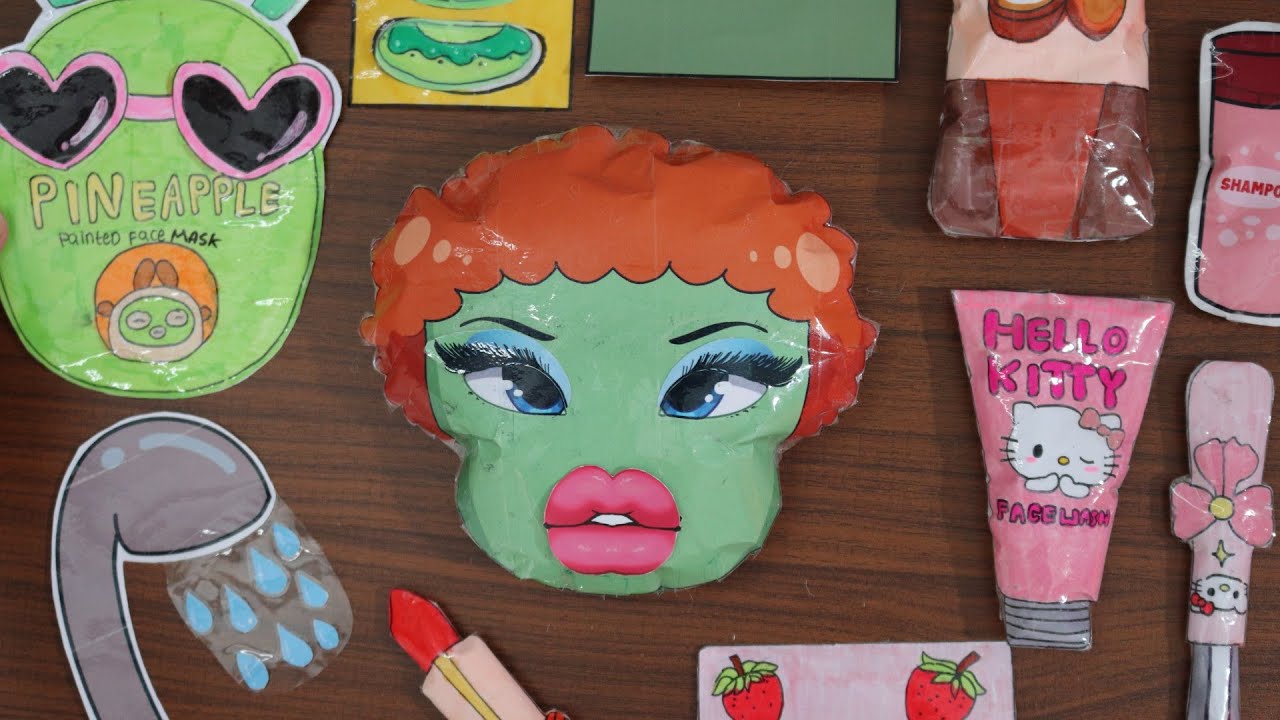 PAPER DIY 🌸 ROBLOX BADDIE MAKEUP & SKINCARE 💄💋 ASMR SATISFYING | PAPER ...