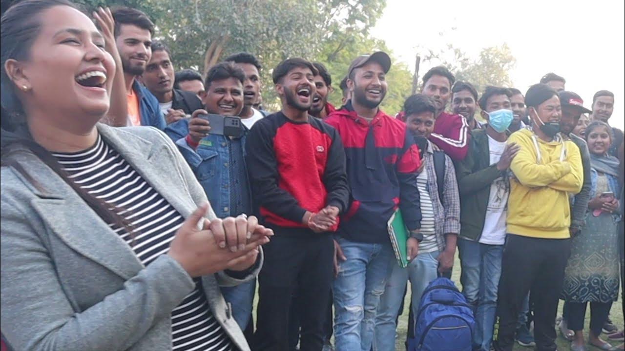 Student flirting teacher in Canteen - Dolphin PG College - Chandigarh - YouTube