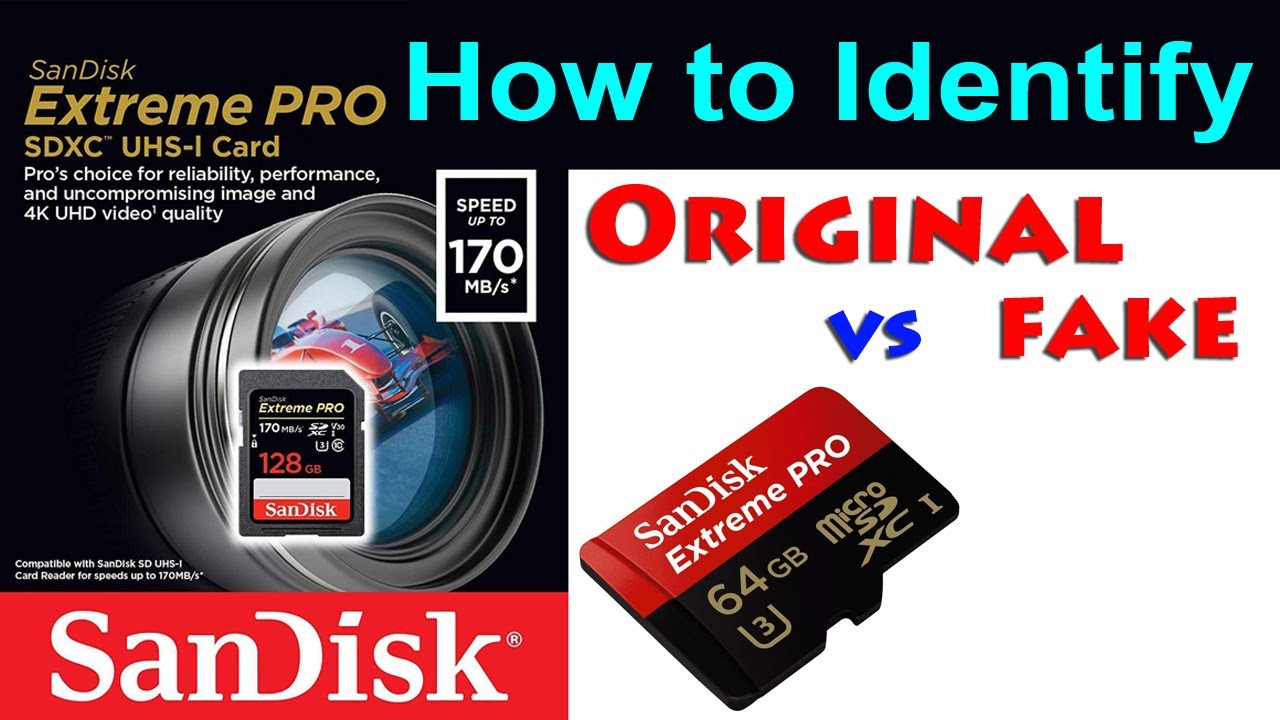 4 Sign To Identify Original Sandisk Memory Card Extreme PRO | HOW TO ...