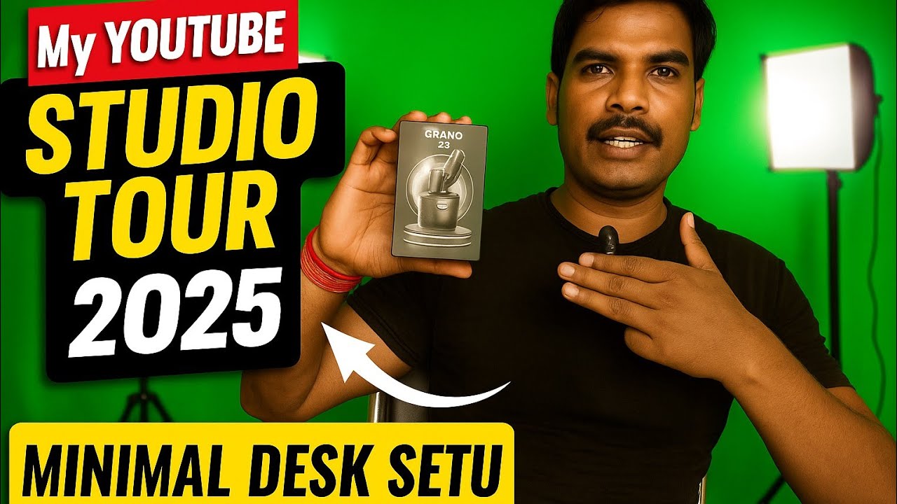 My YouTube Studio Tour 2025 | Small YouTuber Setup Inspiration + Budget ...