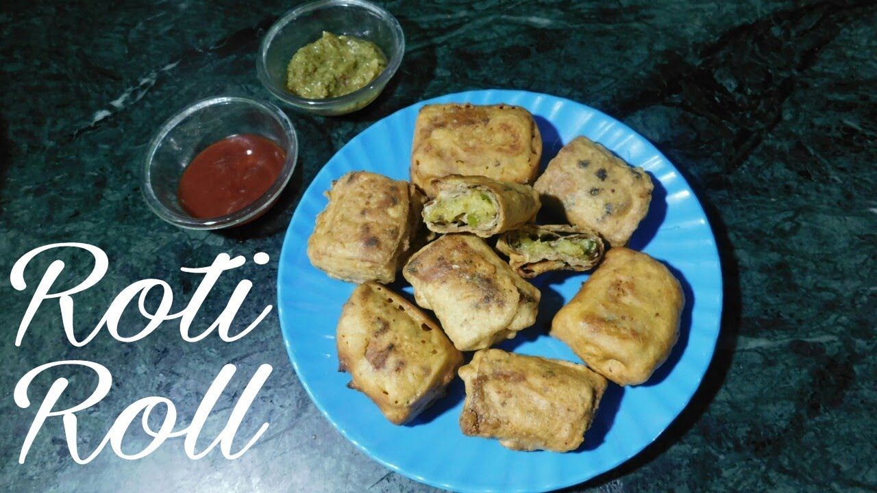 Basi Roti se Banaye Tasty Roti Roll- How to make Roti Roll- Leftover ...
