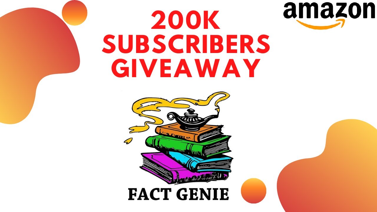 200K Subscribers Giveaway | Amazon Coupon Giveaway | Fact Genie - YouTube