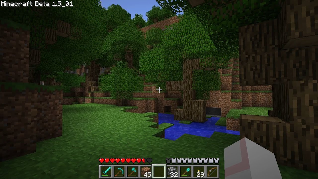 Building a custom Forest in Old Minecraft - YouTube