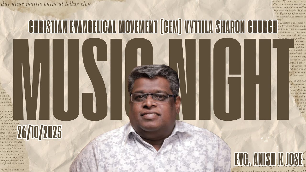 MUSIC NIGHT | SFC VYTTILA CEM | EVG.ANISH K JOSE | 26TH OCTOBER 2025 ...