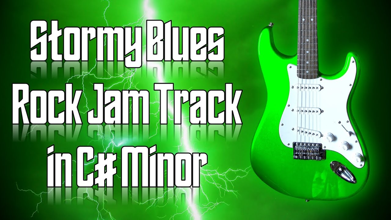 Stormy Blues Rock Jam Track in C# Minor 🎸 Guitar Backing Track - YouTube