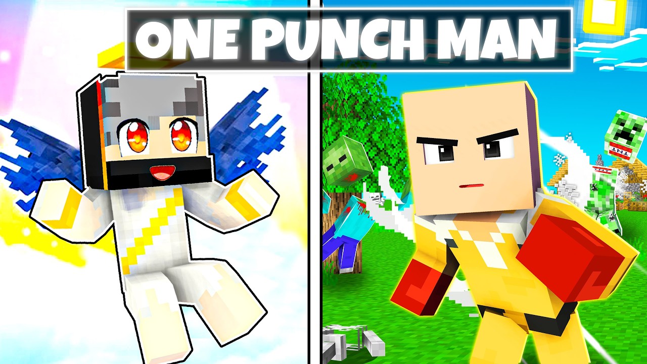 TRANSFORMING into ONE PUNCH MAN in Minecraft! - YouTube