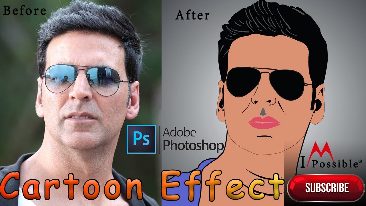 how to make own cartoon effect photo in photoshop 2020 . easy way to ...