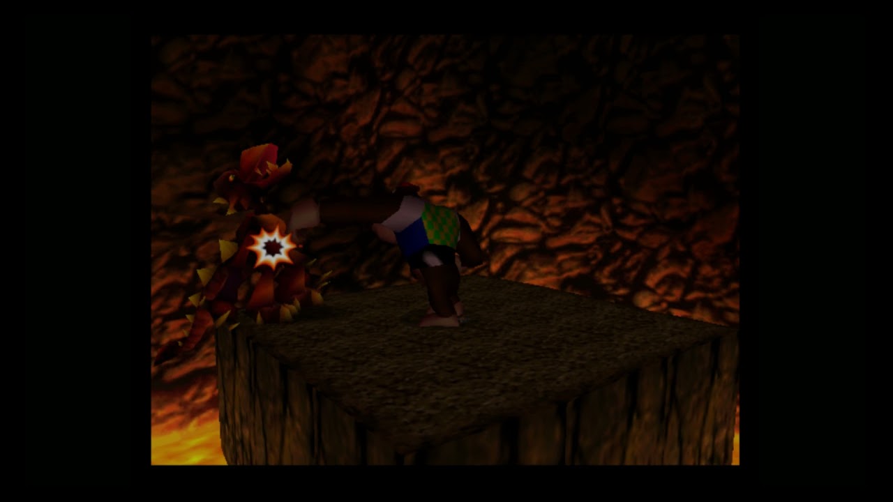 Donkey Kong 64 - Boss: Dogadon (Fungi Forest) - YouTube