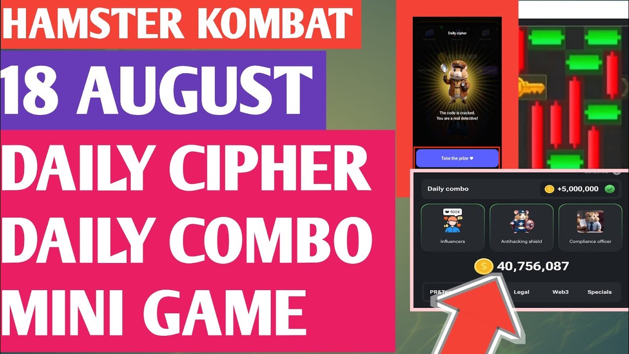 18TH AUGUST HAMSTER KOMBAT DAILY COMBO | HAMSTER KOMBAT DAILY COMBO | CRYPTO MASTER ALI - YouTube