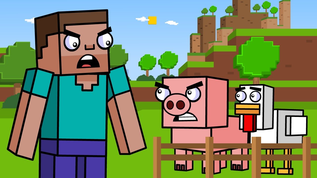 The Animal Farm | Block Squad (Minecraft Animation) - YouTube