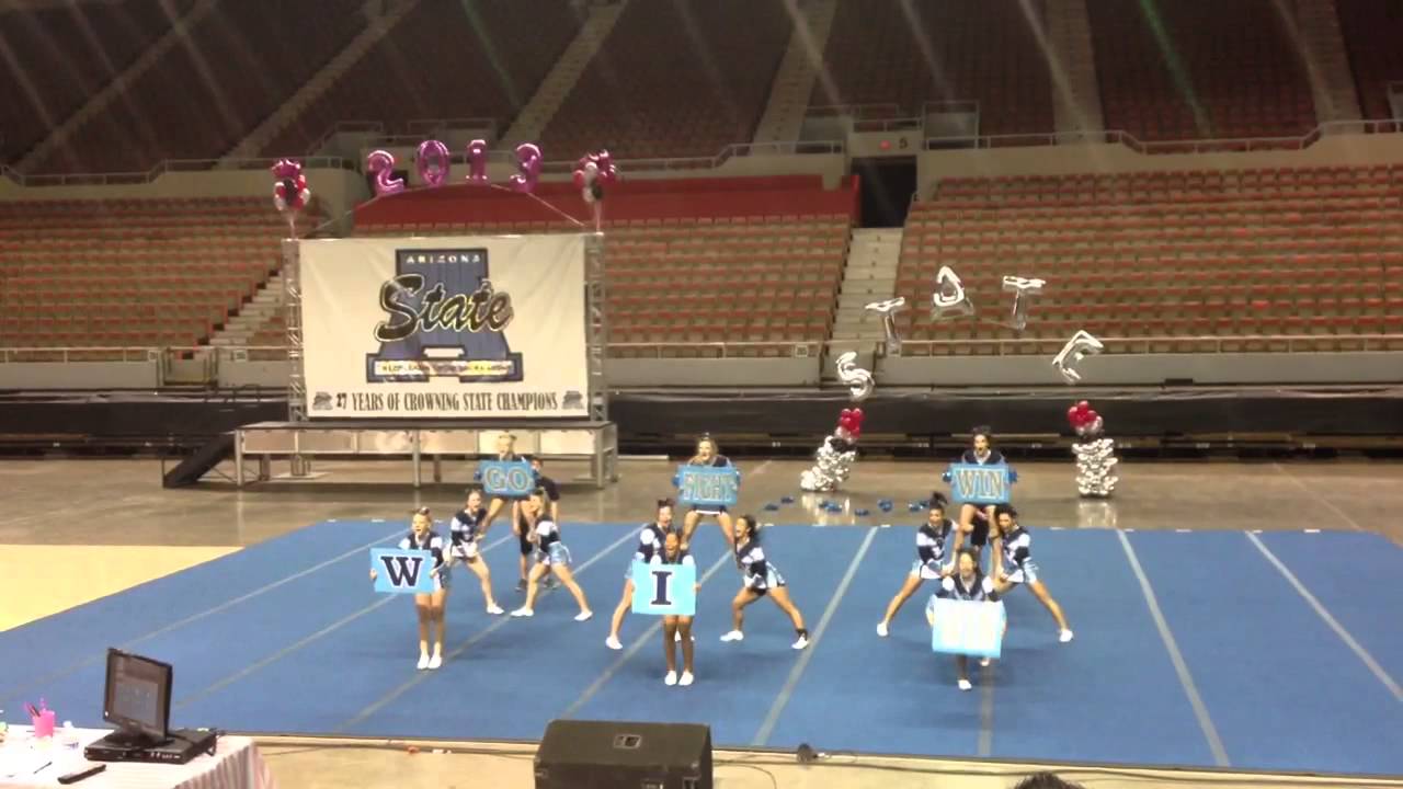 Deer Valley HS Arizona state cheer/Pom tournament - YouTube