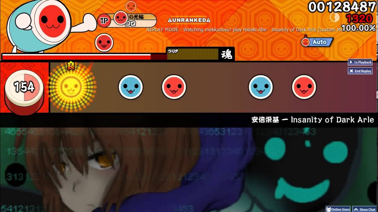 [osu! Taiko] [AnS Custom] Insanity of Dark Arle - YouTube