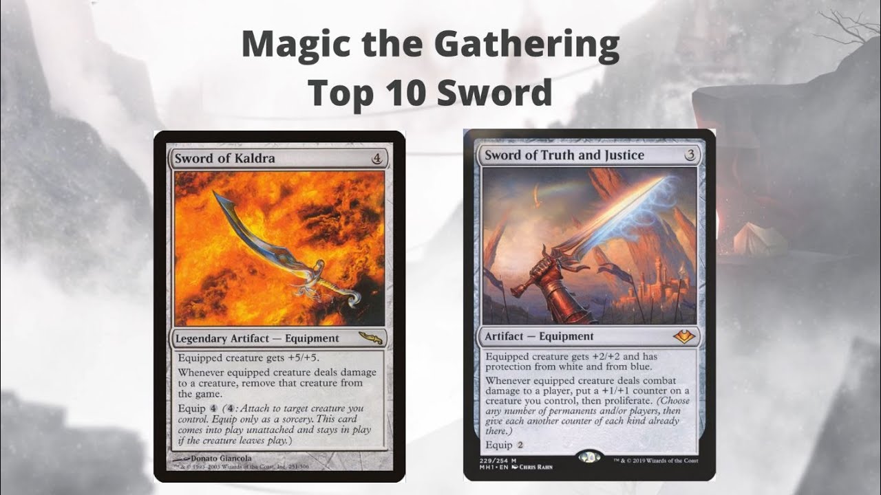 Magic the Gathering - Top 10 Sword - YouTube