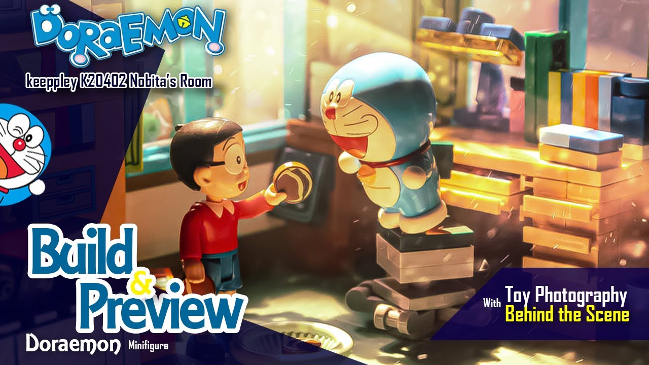 Lets make nobita's Room with lego bricks Doraemon Lego Keepley set toy ...